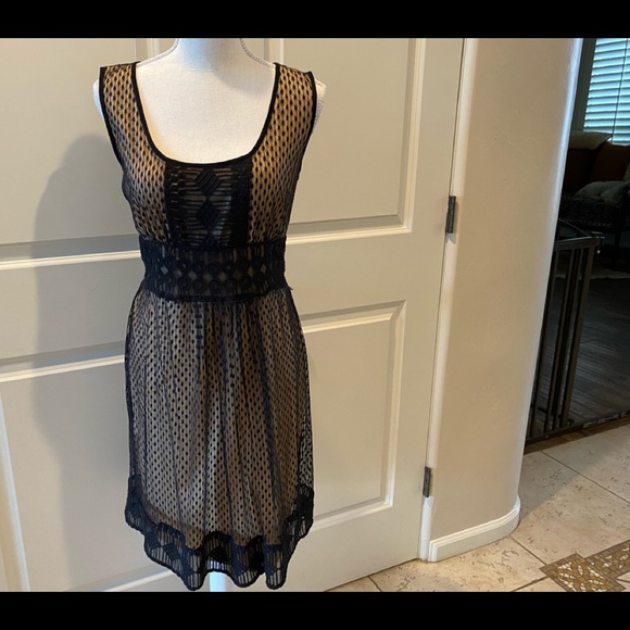 Max Edition | Dresses | Nwt Max Edition Dress Sheer Black Lace Over ...